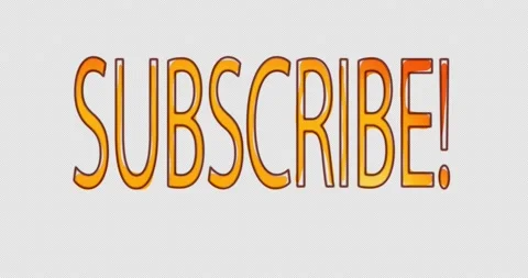 The SUBSCRIBE sign stylized as a drawing... | Stock Video | Pond5