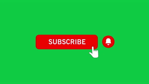 Subscribe Text Icon Animated on Green Sc... | Stock Video | Pond5