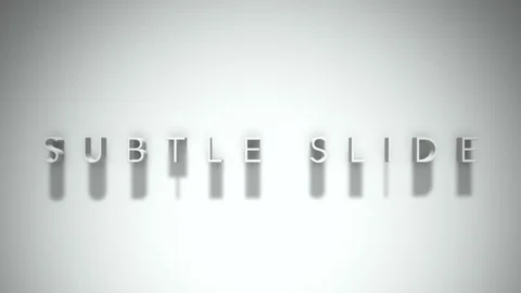 subtle slide 3D title animation white te... | Stock Video | Pond5