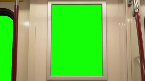 Subway Billboard Poster and Window Green... | Stock Video | Pond5