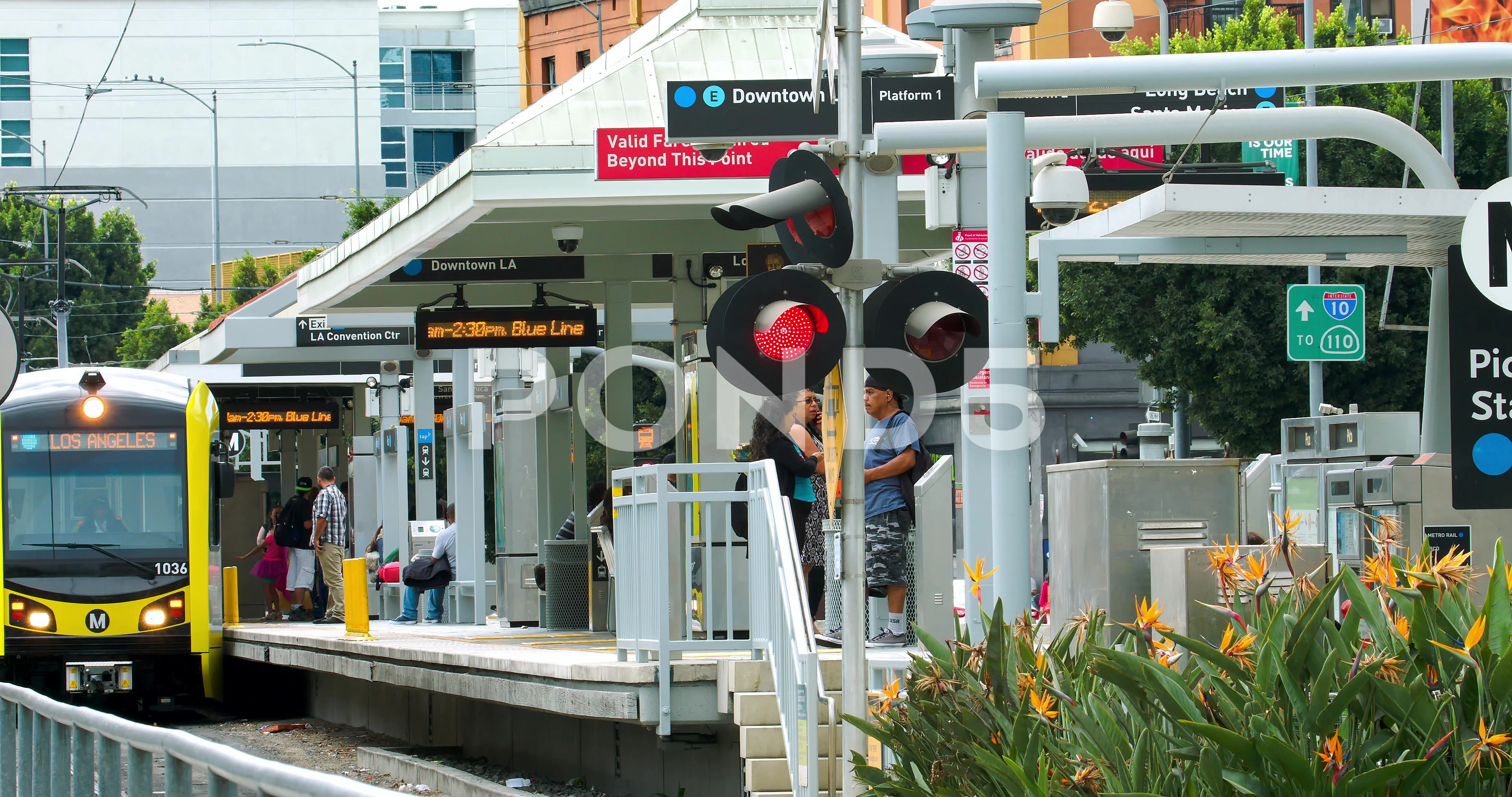 Subway Train Downtown La