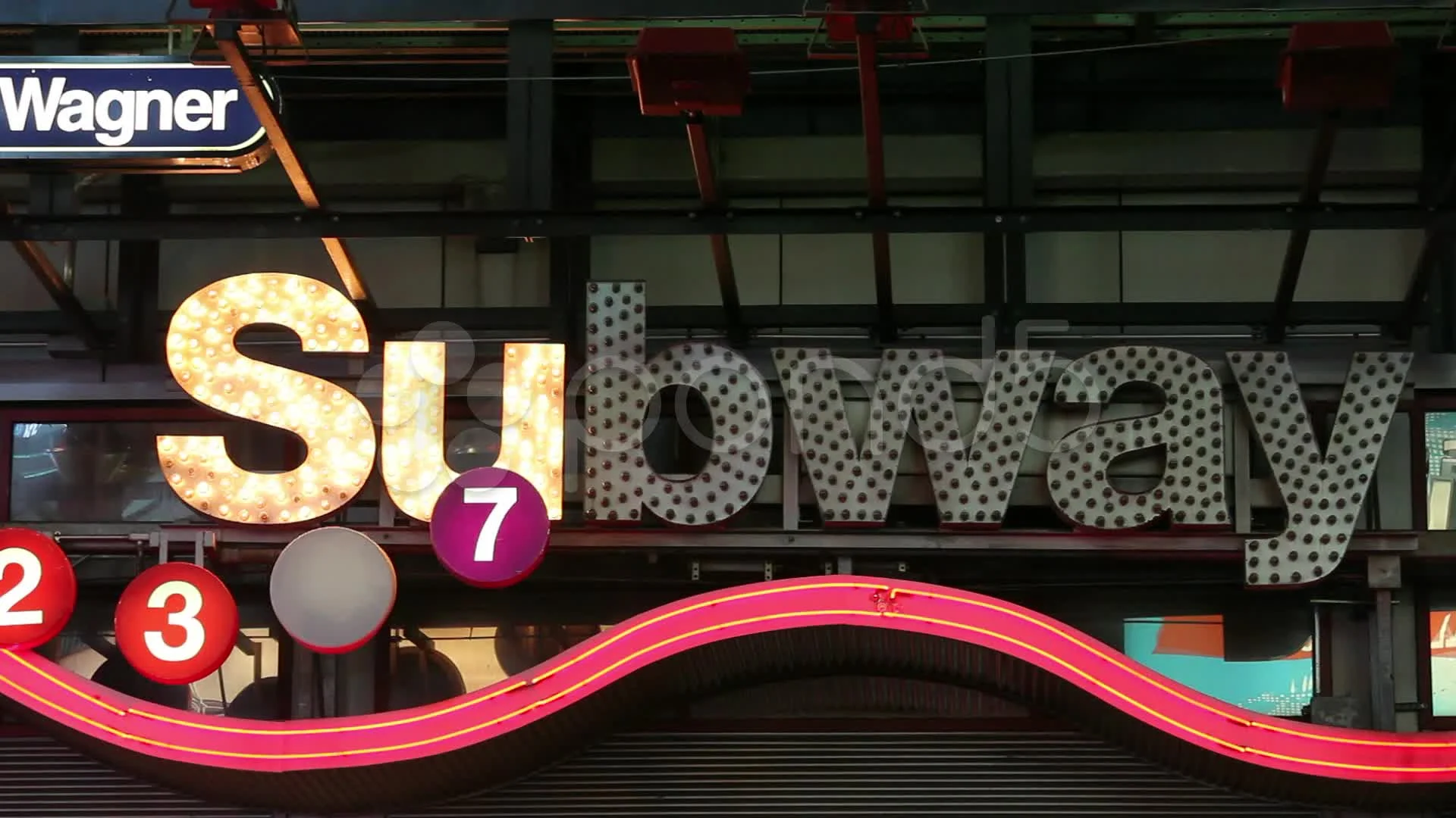 Subway Neon Sign LFGM Subway Sign | Athlete Logos