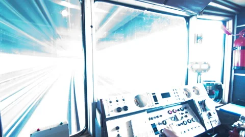 Subway Train Cockpit Seamless Loop Foota... | Stock Video | Pond5