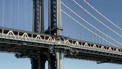 Manhattan Bridge Subway Stock Video Footage | Royalty Free Manhattan ...