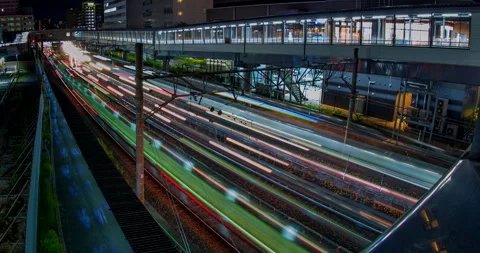 Train Tracks Night Stock Videos – Royalty-Free HD & 4K Videos
