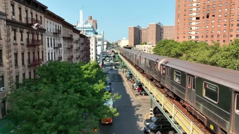 subway trains crossing paths outside on ... | Stock Video | Pond5