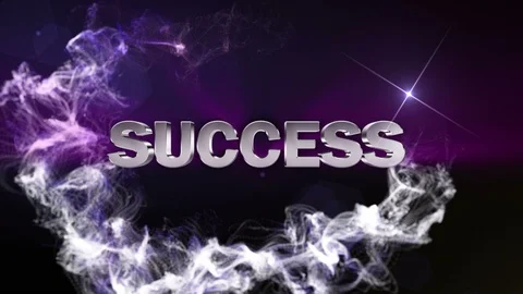 SUCCESS Animation in Particles Ring, Bac... | Stock Video | Pond5