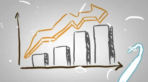 Success Chart - Animation - outline - Wh... | Stock Video | Pond5