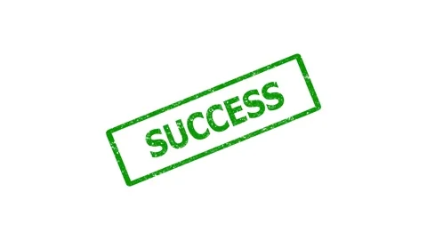 Success Stamp animation on a transparent... | Stock Video | Pond5