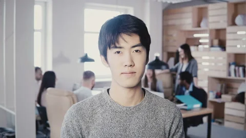 Successful Asian male start-up founder p... | Stock Video | Pond5