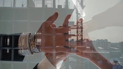A successful team. Double exposure of ma... | Stock Video | Pond5