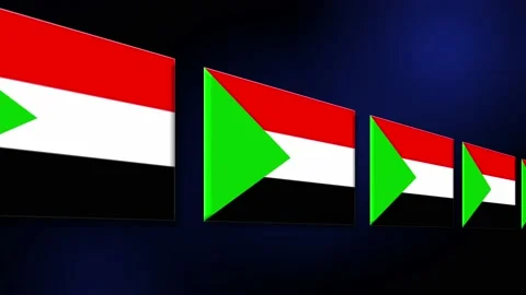 Sudan Flag Animated Background 3d Animat... | Stock Video | Pond5