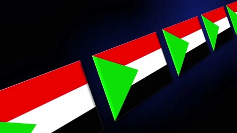 Sudan Flag Animated Background 3d Animat... | Stock Video | Pond5
