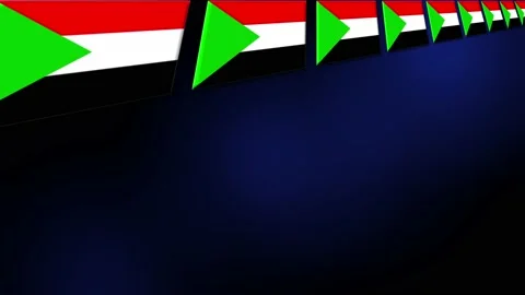 Sudan Flag Animated Background 3d Animat... | Stock Video | Pond5