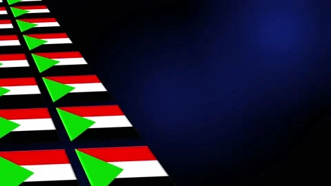 Sudan Flag Animated Background 3d Animat... | Stock Video | Pond5