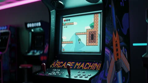 Suffering Defeat While Playing 2D Pixel ... | Stock Video | Pond5