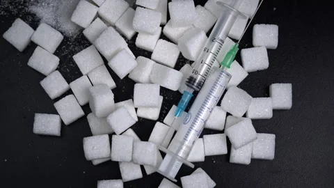 Sugar - Drug, White Sugar Cubes and Syri... | Stock Video | Pond5