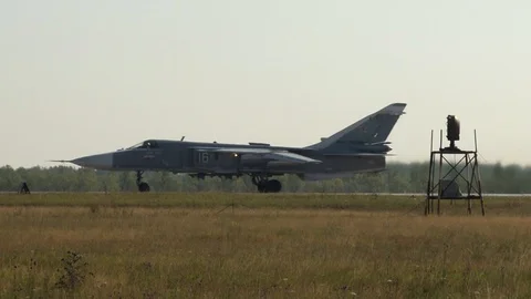 Sukhoi Su-24 (Nato Name: Fencer) aircraf... | Stock Video | Pond5