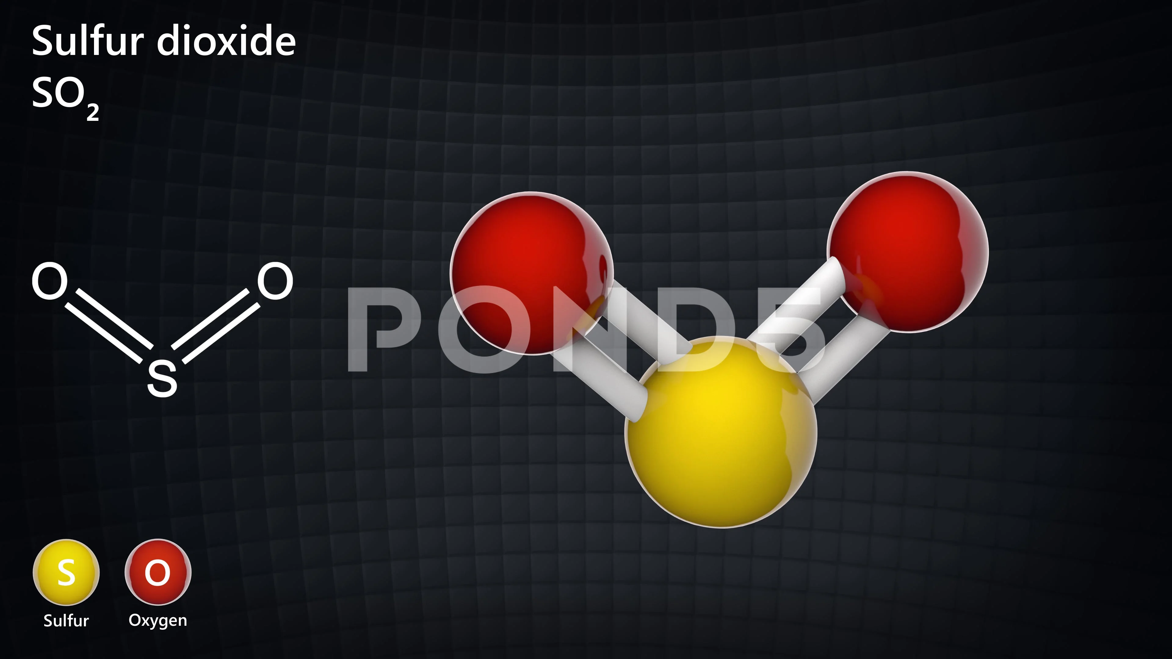 Sulfur Dioxide Molecule