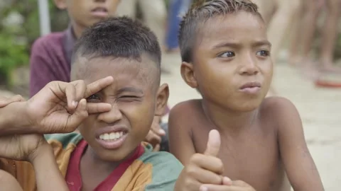 Sumba Kids | Indonesian People | Stock Video | Pond5