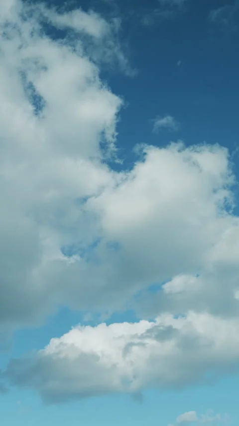 Summer Blue Sky. Gently Cloud Sky Blue M... | Stock Video | Pond5