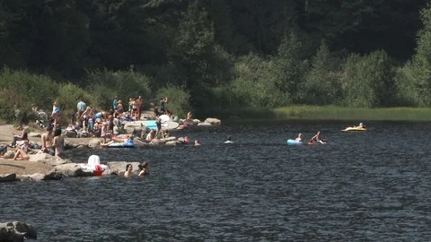 Lake Crowd Stock Video Footage | Royalty Free Lake Crowd Videos | Pond5