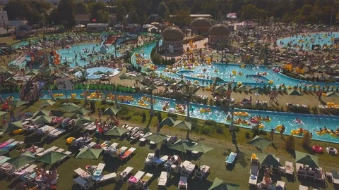 Crowded Swimming Pool Stock Footage ~ Royalty Free Stock Videos | Pond5