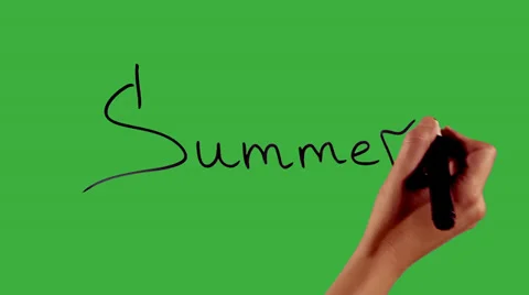 Green Screen Hand Handwriting Stock Video Footage | Royalty Free Green ...