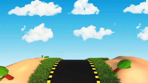 Road Animation Stock Footage ~ Royalty Free Stock Videos | Pond5