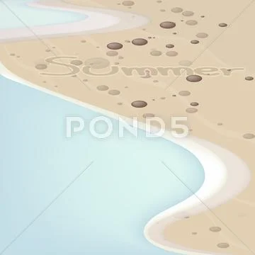 Summer sea beach background ~ Clip Art ~ Download #24838999