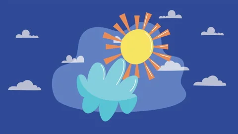 Summer Sun Animation Stock Footage ~ Royalty Free Stock Videos | Pond5