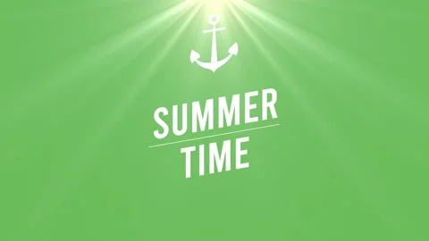 Summer Time with sun rays and sea anchor... | Stock Video | Pond5