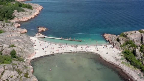 Summer vacation beach dream in Sweden. P... | Stock Video | Pond5