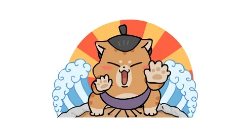 Sumo Cat Animation: Ready for Combat - W... | Stock Video | Pond5