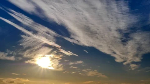 Sun and Clouds Time Lapse. Sun and Movin... | Stock Video | Pond5