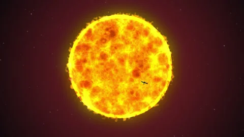 Sun. Animation of a space research vehic... | Stock Video | Pond5