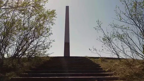 Sun clock sightseeing monument in Nering... | Stock Video | Pond5