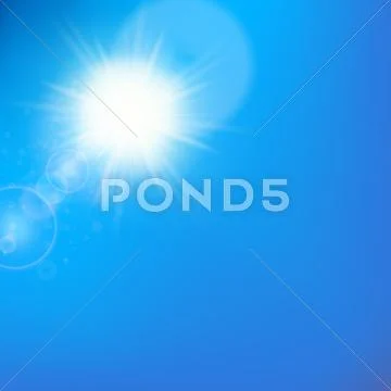 Sun with lens flare template: Graphic #40310193