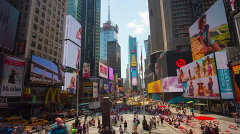 sun light manhattan times square famous ... | Stock Video | Pond5
