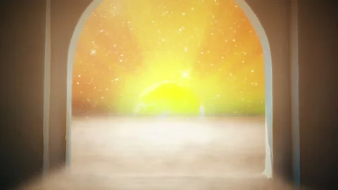 Sun Portal Clouds Leaking Celestial Door... | Stock Video | Pond5