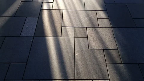 Sun rays on square tiles floor: light fa... | Stock Video | Pond5