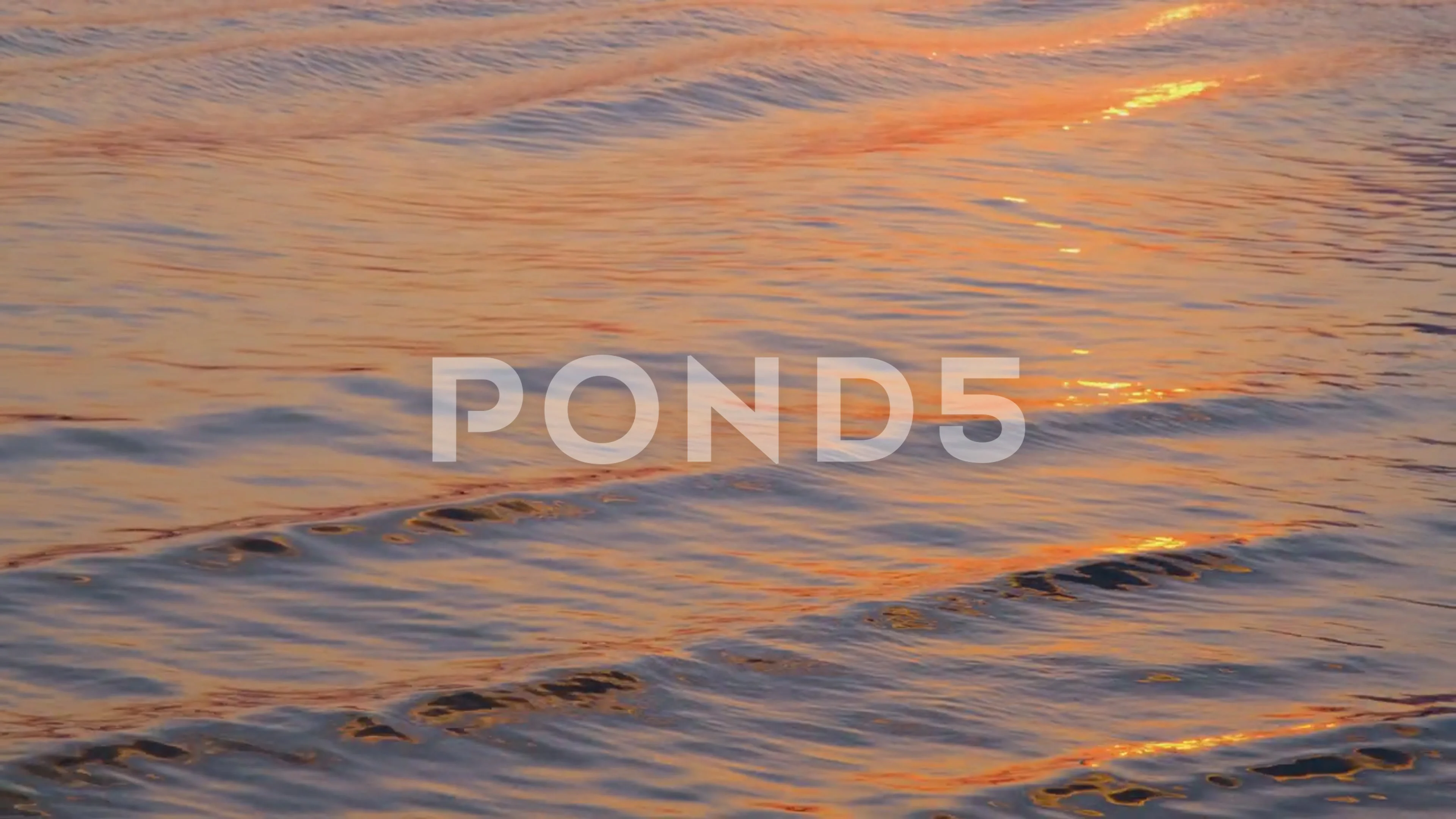 Golden Sun Reflection On Water