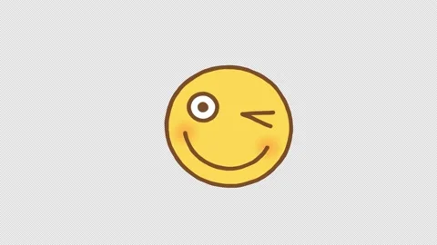 Sun smiling and winking. Alpha channel | Stock Video | Pond5