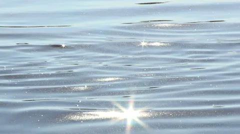 Sun Sparkle Water Reflection Background | Stock Video | Pond5