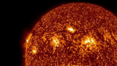 Sun surface animation. Nasa Public Domai... | Stock Video | Pond5