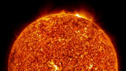 Sun surface animation. Nasa Public Domai... | Stock Video | Pond5