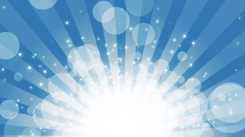Sunburst retro blue ray animation. Abstr... | Stock Video | Pond5
