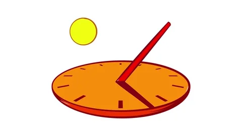 Sundial icon animation | Stock Video | Pond5