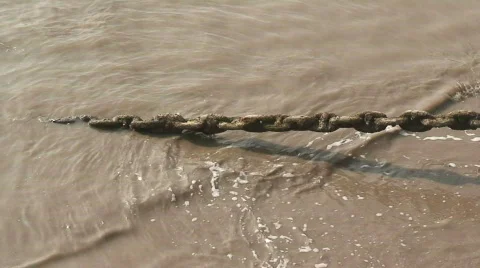 Sunken landing stage | Stock Video | Pond5
