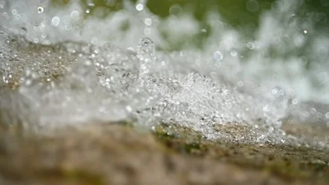 Sunlight creates effects on the water dr... | Stock Video | Pond5